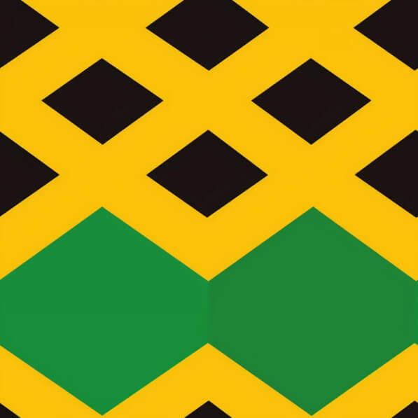 Download Jamaican Flag with Green, Yellow, and Black Diamonds Patterns ...