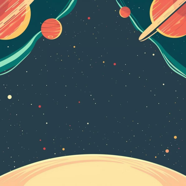 Download Retro Space Background with Planets and Stars Backgrounds ...