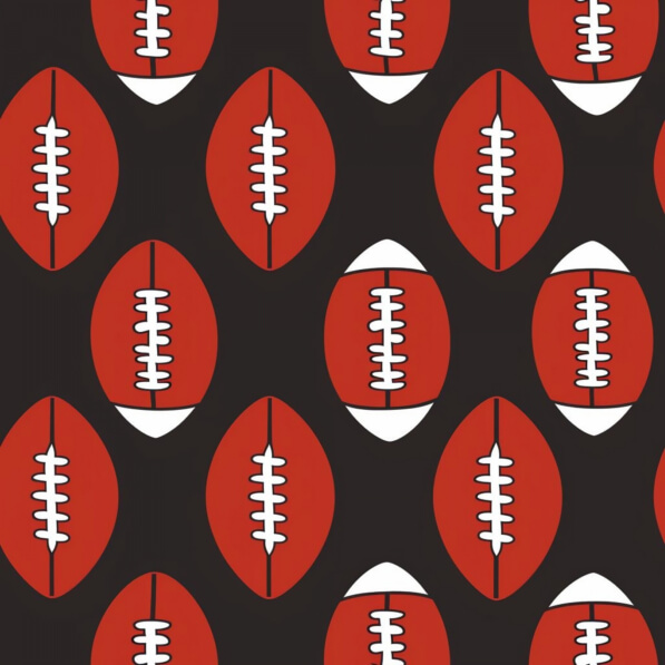 Download Red and White Football Pattern Patterns Online - Creative Fabrica