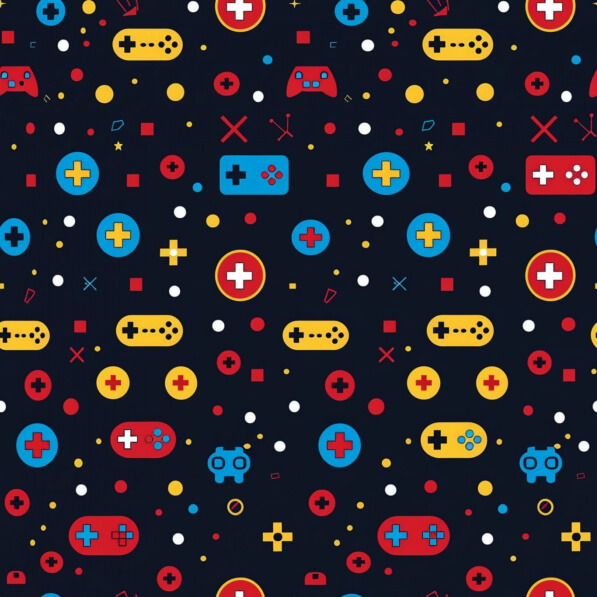 Download Colorful Video Game Controller Pattern Patterns Online ...