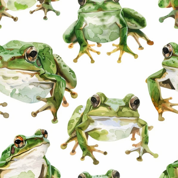 Download Green Frogs Seamless Pattern Patterns Online - Creative Fabrica