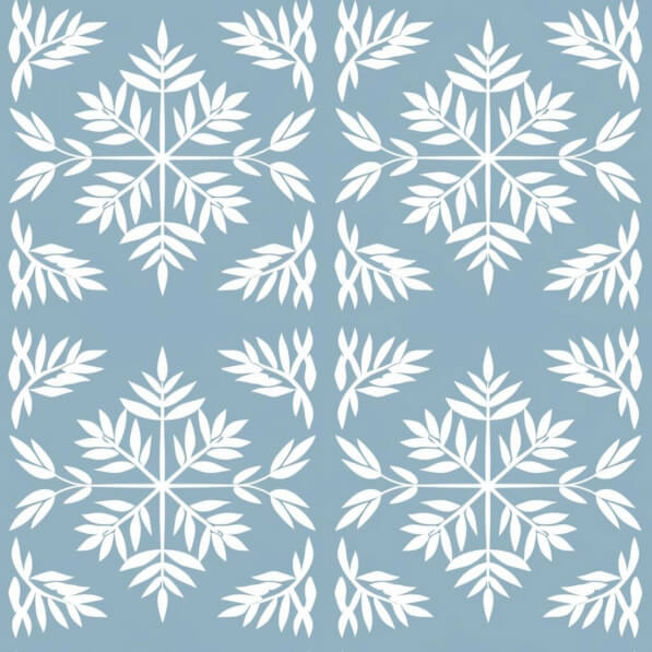 Télécharger Motif de flocon de neige hivernal sur fond bleu Motifs En ...