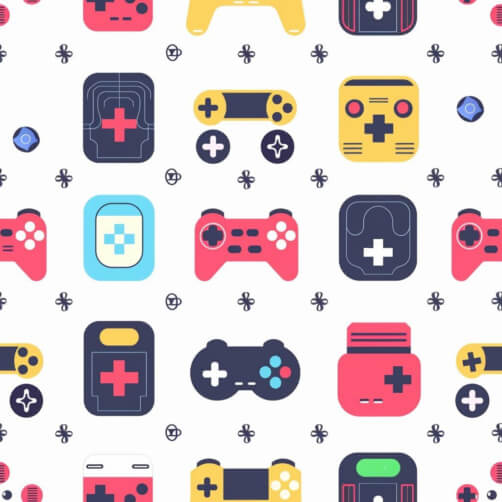 Download Colorful Video Game Controllers Seamless Pattern Patterns ...