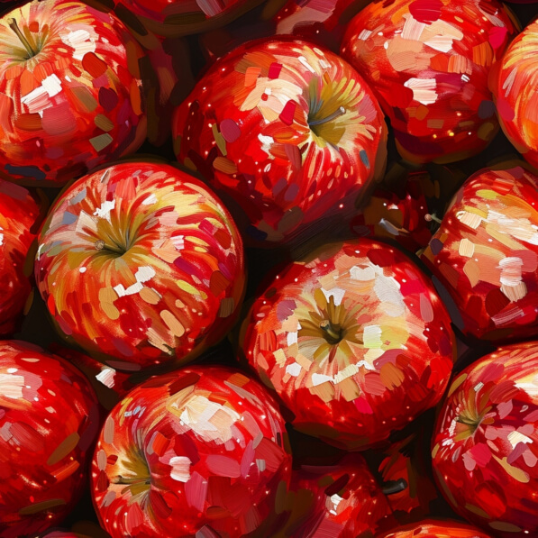 Download Assorted Red Apples Painting Patterns Online - Creative Fabrica