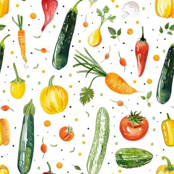 Baixe Design de Padrão Vibrante e Sem Emendas de Legumes Saudáveis ...