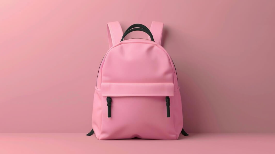 Download Pink Backpack on Pink Background Mockups Online - Creative Fabrica
