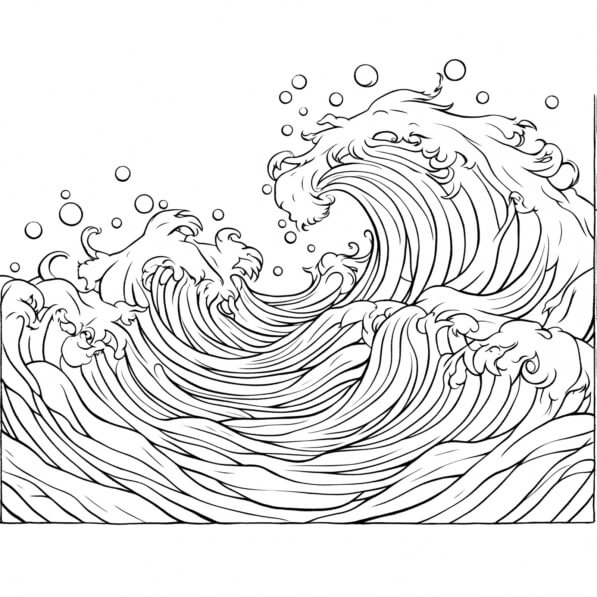 Download Educational Ocean Wave Coloring Page Coloring pages Online ...