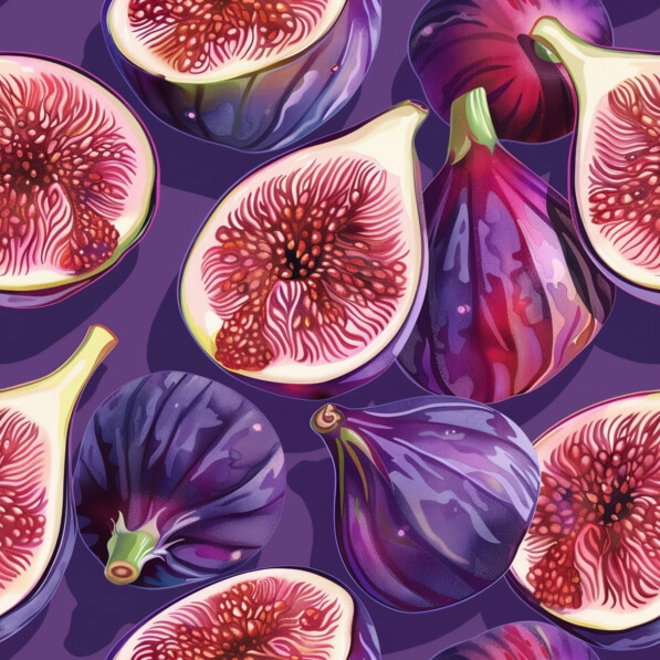 Download Seamless Sliced Figs Pattern Patterns Online - Creative Fabrica
