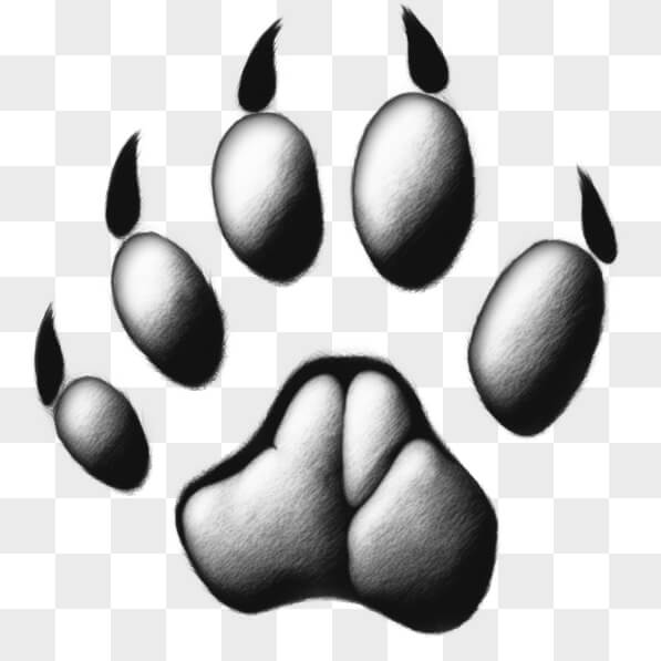 Download Educatieve tekening van een hondenpoot Schetsen online op ...