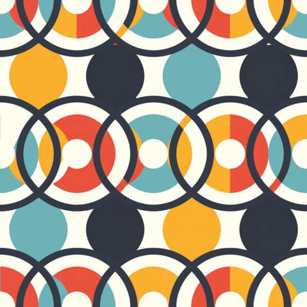 Descarga Patrón de Círculos Coloridos Patrones En Línea - Creative Fabrica