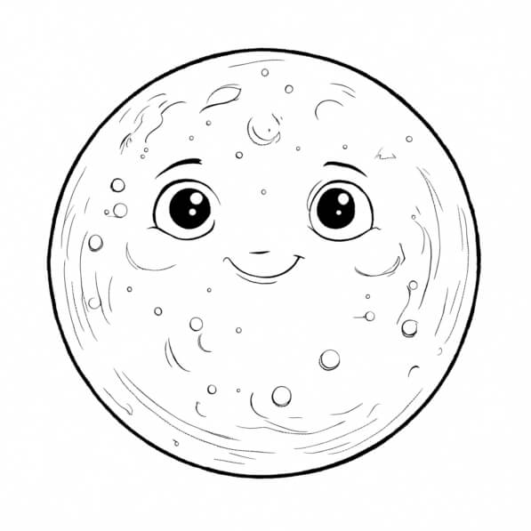 Download Cartoon Moon Coloring Page Coloring pages Online - Creative ...