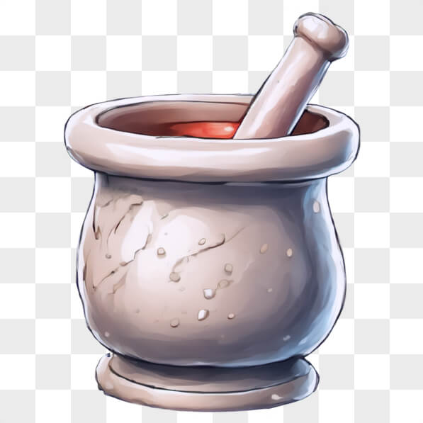 Download Illustration of Mortar and Pestle with Herbs and Spices ...