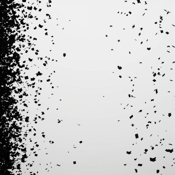 Download Black and White Confetti Falling on White Background ...