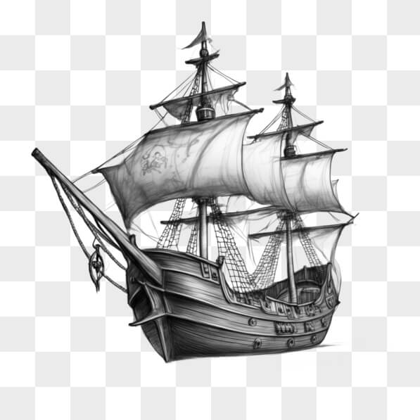 Download Historical Drawing of Sailing Ship Sketches Online - Creative ...