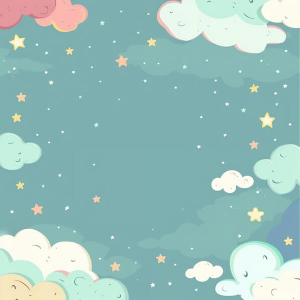 Descarga Fondo de estilo cartoon colorido con nubes y estrellas Fondos ...