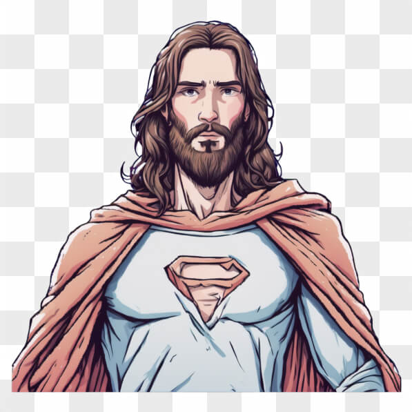 Download Cartoon Depiction of Jesus and Superman Cartoons Online ...