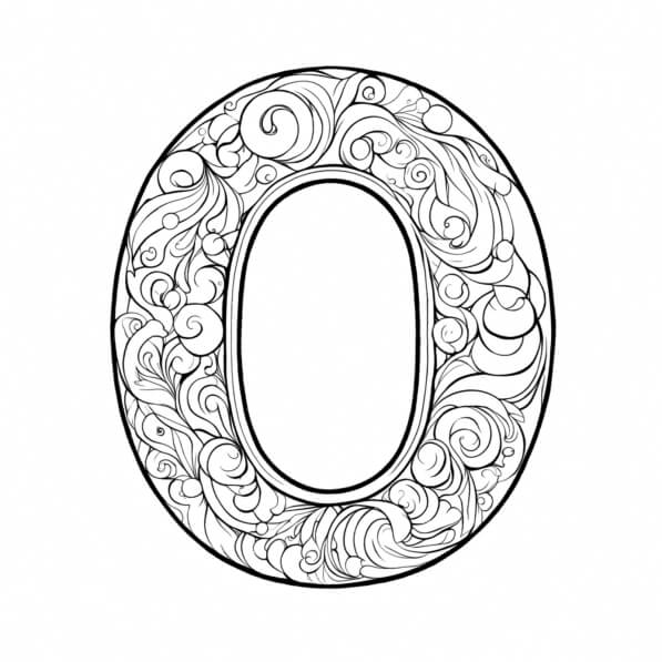 Download Intricately Decorated Letter O Coloring pages Online ...