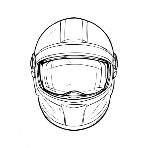 Download Open-Faced Motorcycle Helmet Drawing Coloring pages Online ...