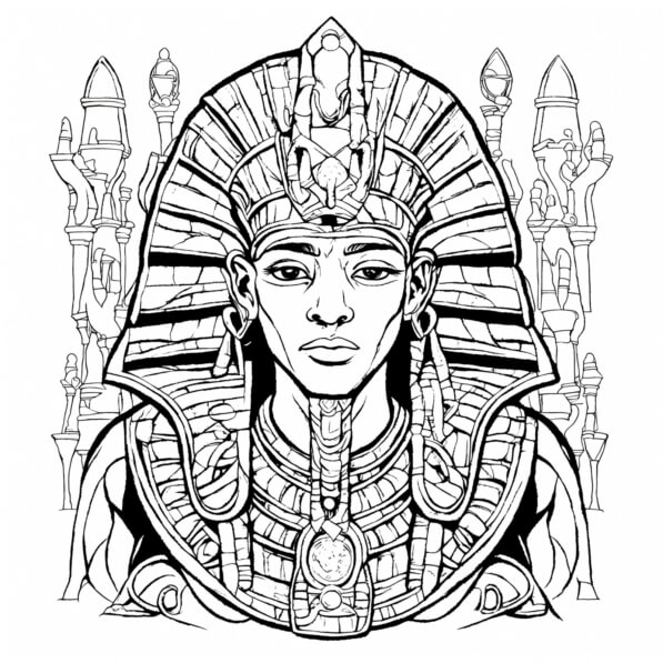 Download Egyptian Pharaoh Coloring Page Coloring pages Online ...