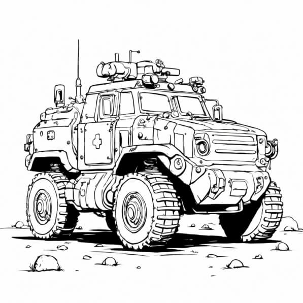 Download Military Vehicle Coloring Page Coloring pages Online ...