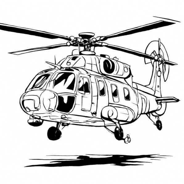 Download Detailed Army Helicopter Drawing Coloring pages Online ...
