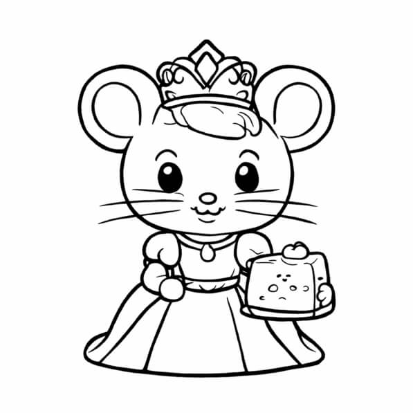 Download Princess Mouse Coloring Page Coloring pages Online - Creative ...