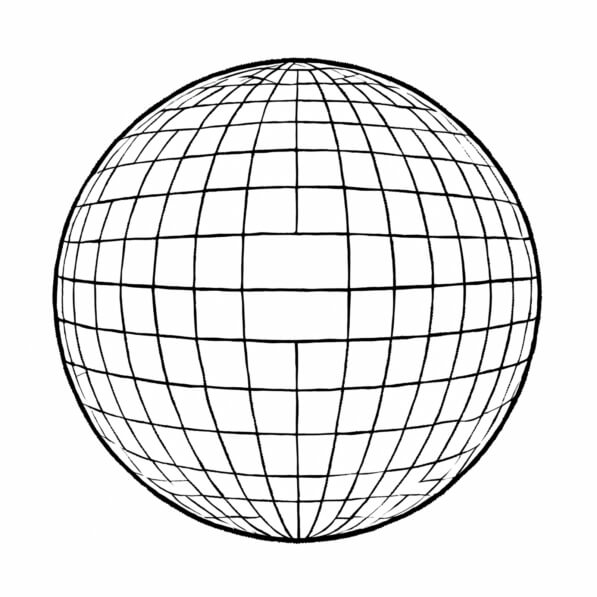 Download Black and White Sphere Drawing Coloring pages Online ...