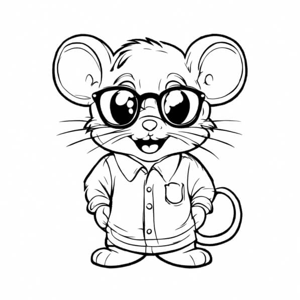 Download Cartoon Mouse Coloring Page Coloring pages Online - Creative ...