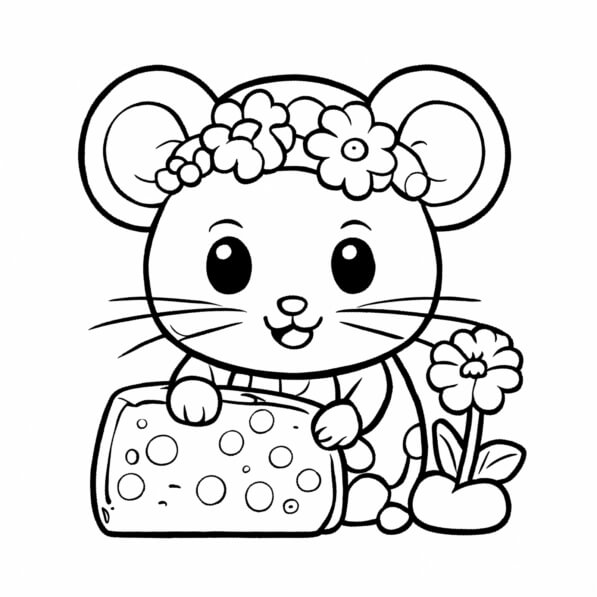 Download Cute Mouse Coloring Pages for Kids Coloring pages Online ...