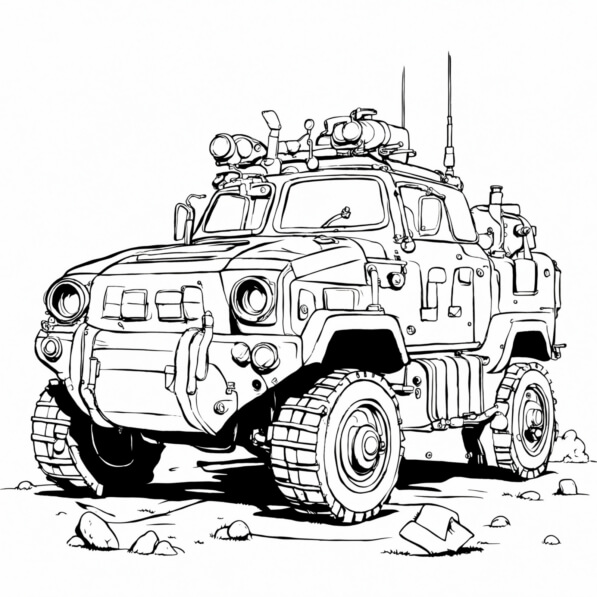 Download Military Vehicle Coloring Page Coloring pages Online ...