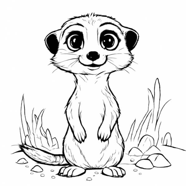 Descarga Página para colorear de suricata Páginas para colorear En ...