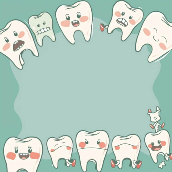 Descarga Marco de Dientes de Dibujos Animados para la Conciencia de la ...