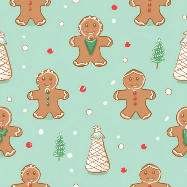 Télécharger Motif festif de biscuits en pain d'épice pour la décoration ...