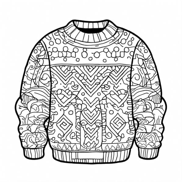 Download Educational Sweater Coloring Page Coloring pages Online ...