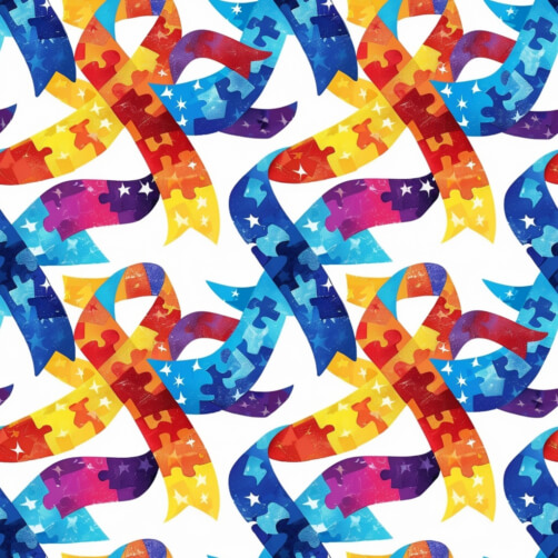 Download Colorful Puzzle Pattern for Autism Awareness Patterns Online ...