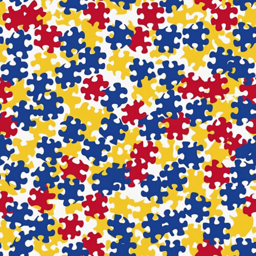 Download Colorful Puzzle Pattern for Autism Awareness Patterns Online ...