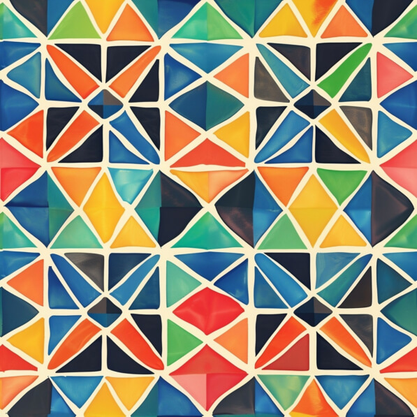 Scarica Motivo geometrico colorato con quadrati e triangoli Patterns ...