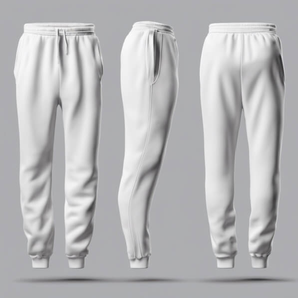 Download White Sweatpants Templates on Gray Background Mockups Online ...