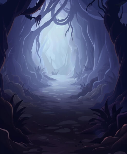 Download Dark Forest with Opening Backgrounds Online - Creative Fabrica