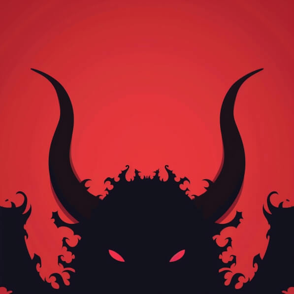 Download Silhouette of Evil Demon Backgrounds Online - Creative Fabrica
