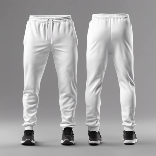 Download White Jogging Pants Mock-ups Mockups Online - Creative Fabrica