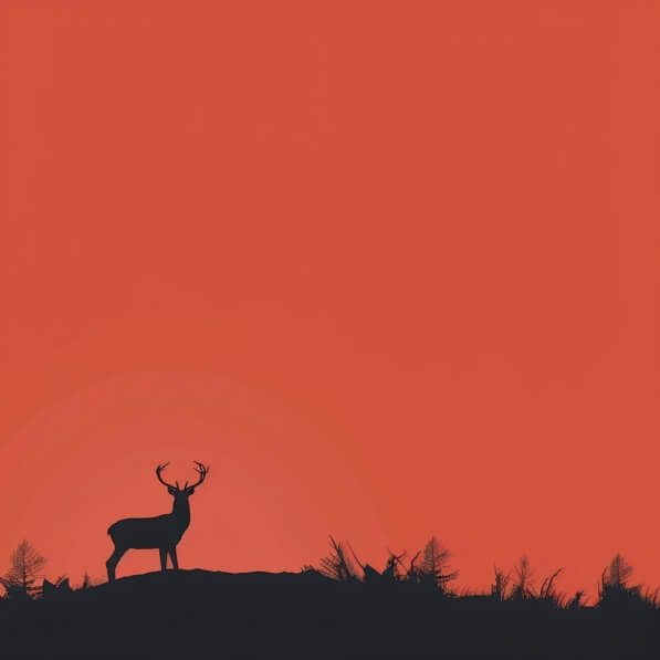 Scarica Cervo nella Natura Contro Tramonto Arancione Sfondi Online ...