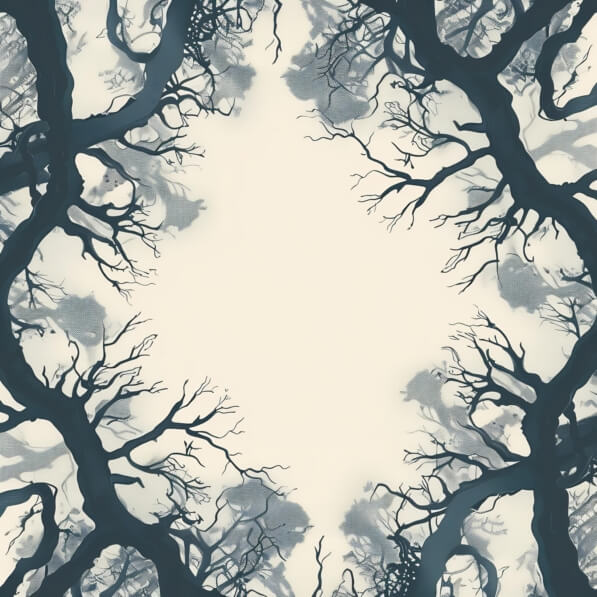 Descarga Marco Circular de Ramas de Árboles Fondos En Línea - Creative ...