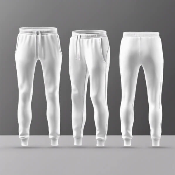 Descarga Pantalones de jogging blancos versátiles Mockups En Línea ...