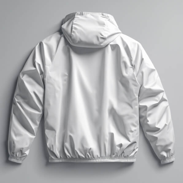Download White Rain Jacket Mock-up Mockups Online - Creative Fabrica