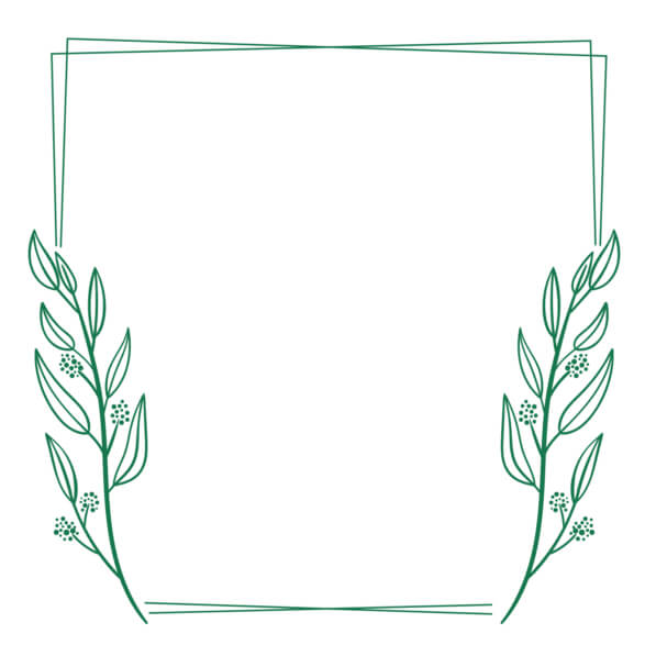Descarga Marco Cuadrado con Hojas Verdes y Ramas Marcos En Línea ...