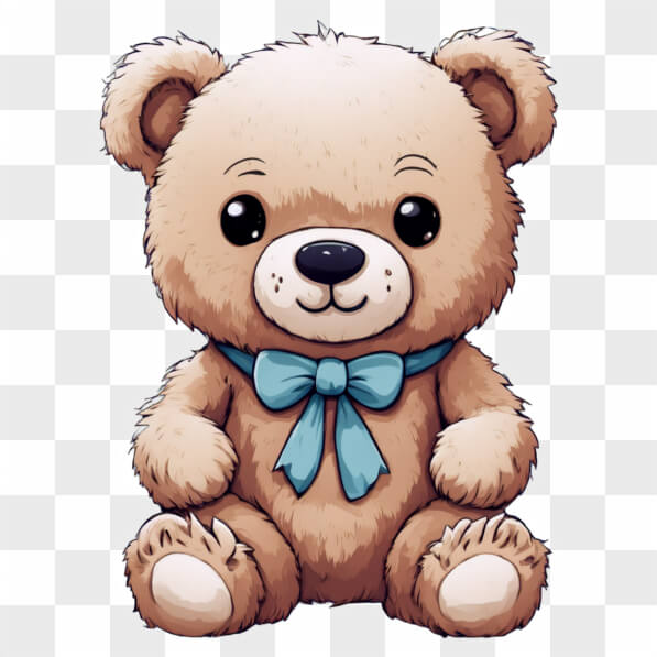 Download Brown Teddy Bear with Blue Bow Tie Cartoons Online - Creative ...