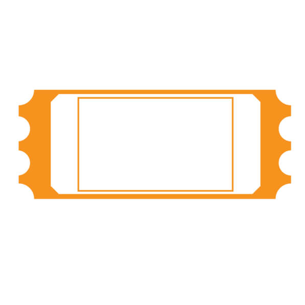 Download Orange Ticket Displayed on White Background Frames Online ...