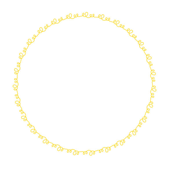 Download Yellow Circle Frame Frames Online - Creative Fabrica