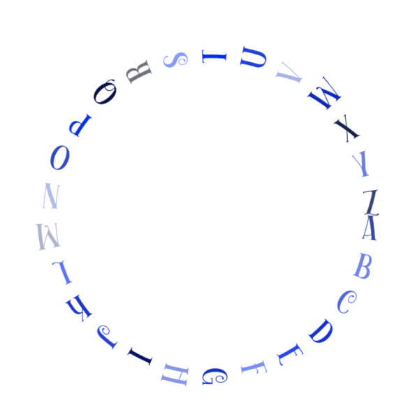 Download Circular Alphabet Arrangement Frames Online - Creative Fabrica